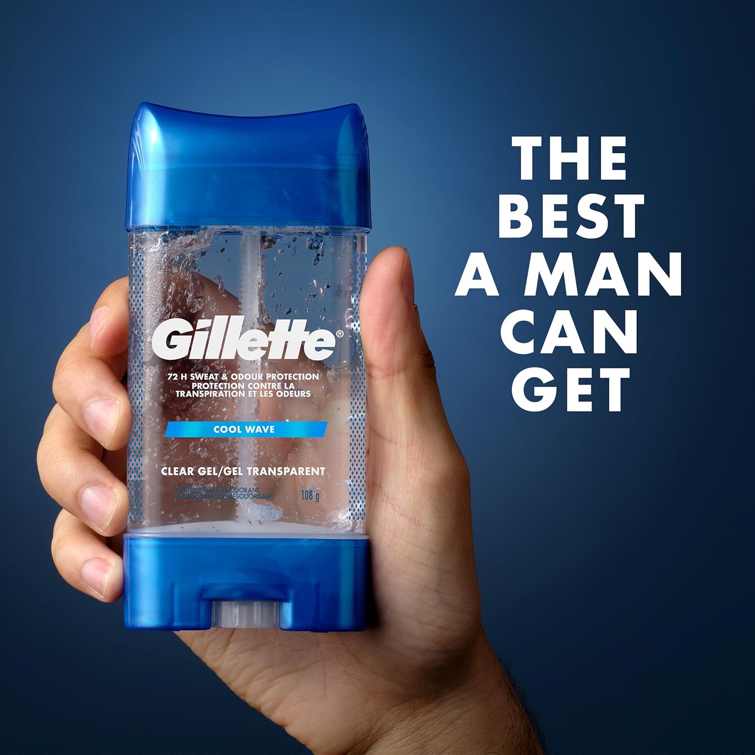 GILLETTE CLEAR GEL ANTIPERSPIRANT & DEODORANT FOR MEN COOL WAVE SCENT ...